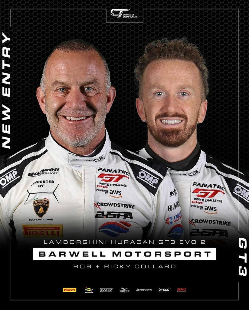 Rob and Ricky team up for the British GT Championship - Collard