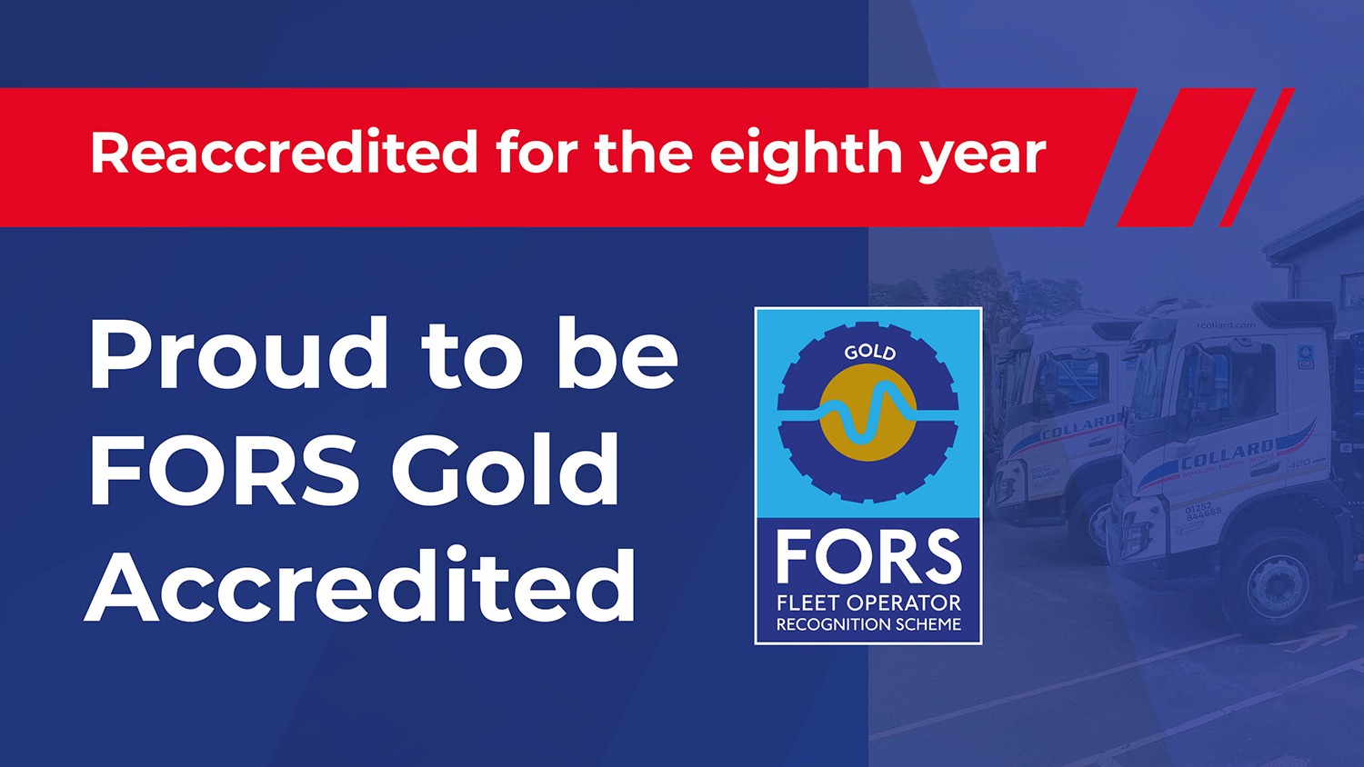 We’ve achieved FORS Gold accreditation - Collard
